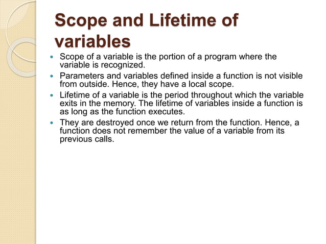 Python Functions | PPTX