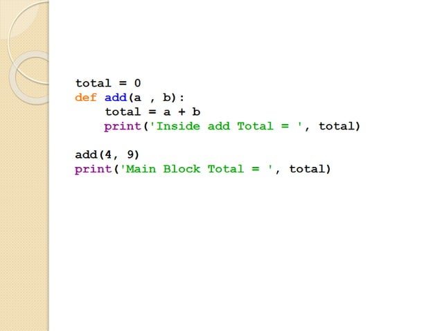 Python Functions | PPTX