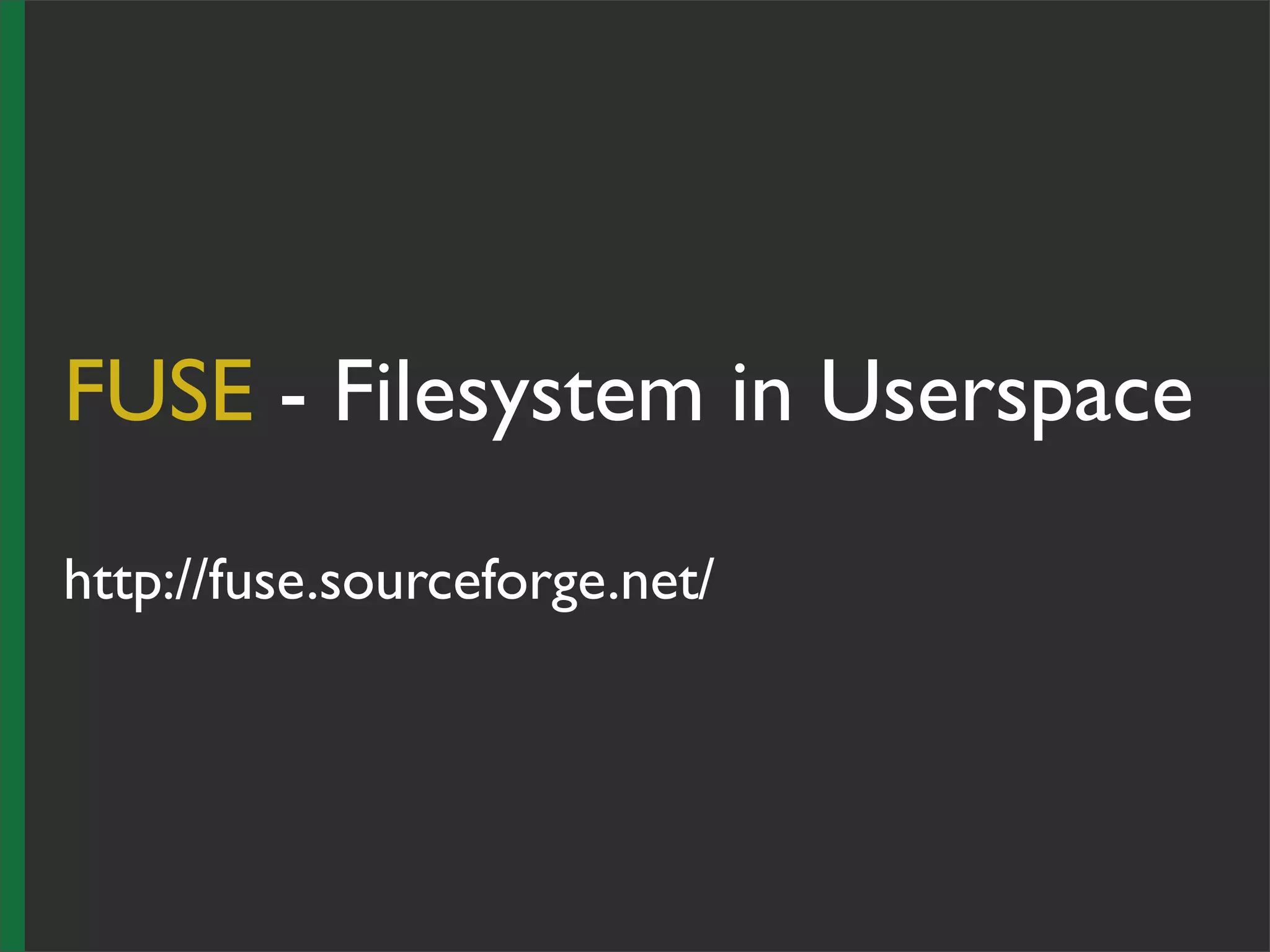 Python & FUSE | PPT