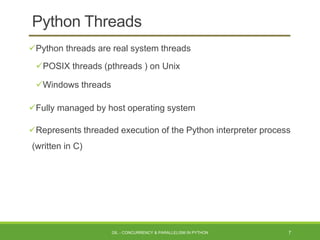 GIL - Concurrency & Parallelism in Python | PPT