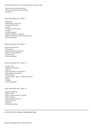 Python gorsel-egitim-seti | PDF