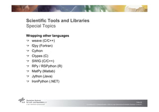Python for High Performance and Scientific Computing | PDF
