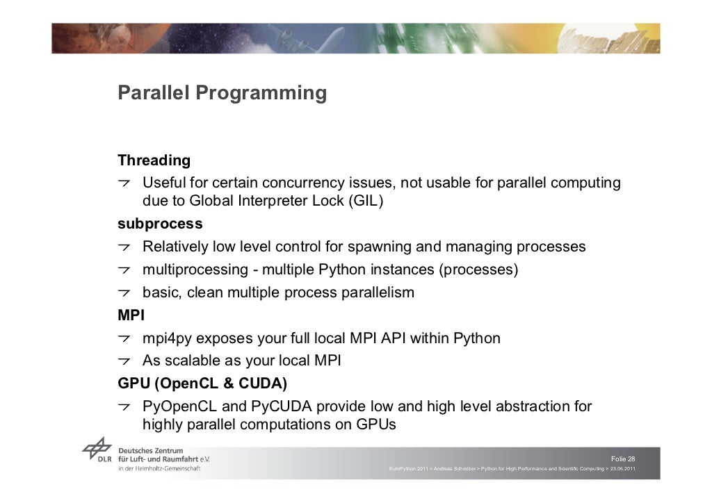 Python For High Performance And Scientific Computing