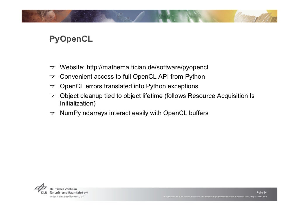 Python For High Performance And Scientific Computing