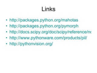 Images and Vision in Python | PPT