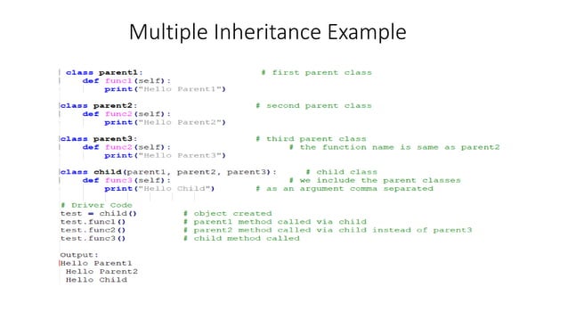 Python-Inheritance.pptx | Programming Languages | Computing