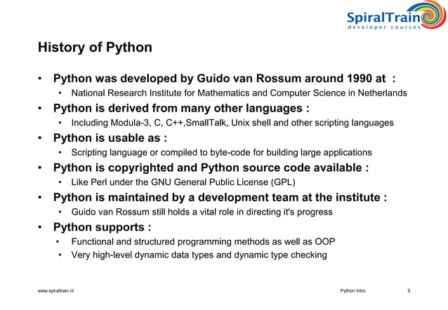 Python Intro Ppt