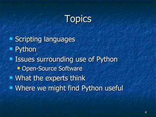 Python Intro For Managers | PPT
