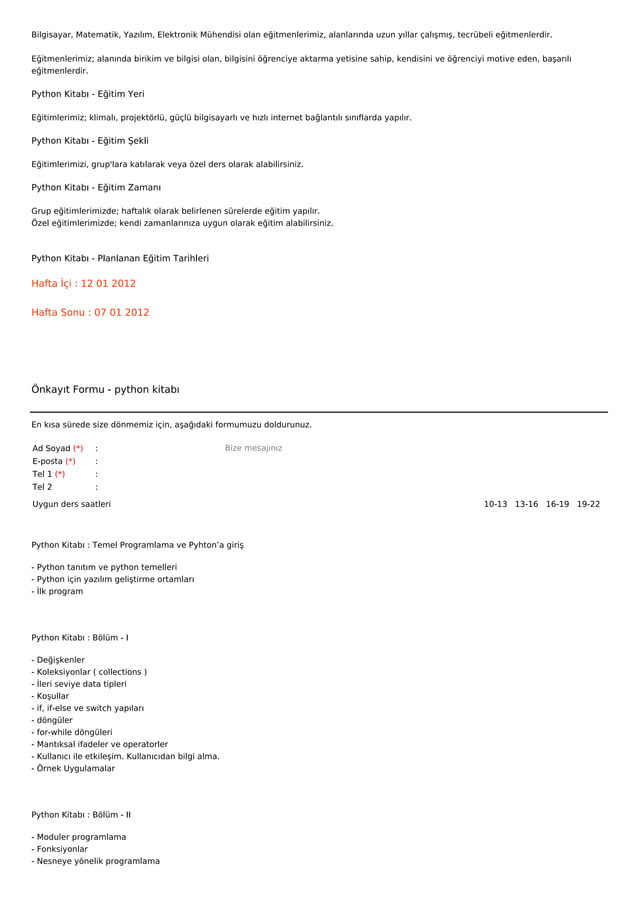 Python kitabi | PDF | Free Download