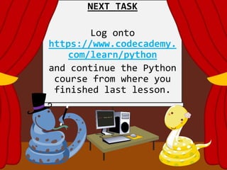 Python - Lesson 4 | PPT