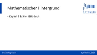 Lineare Regression mit Python | PPT