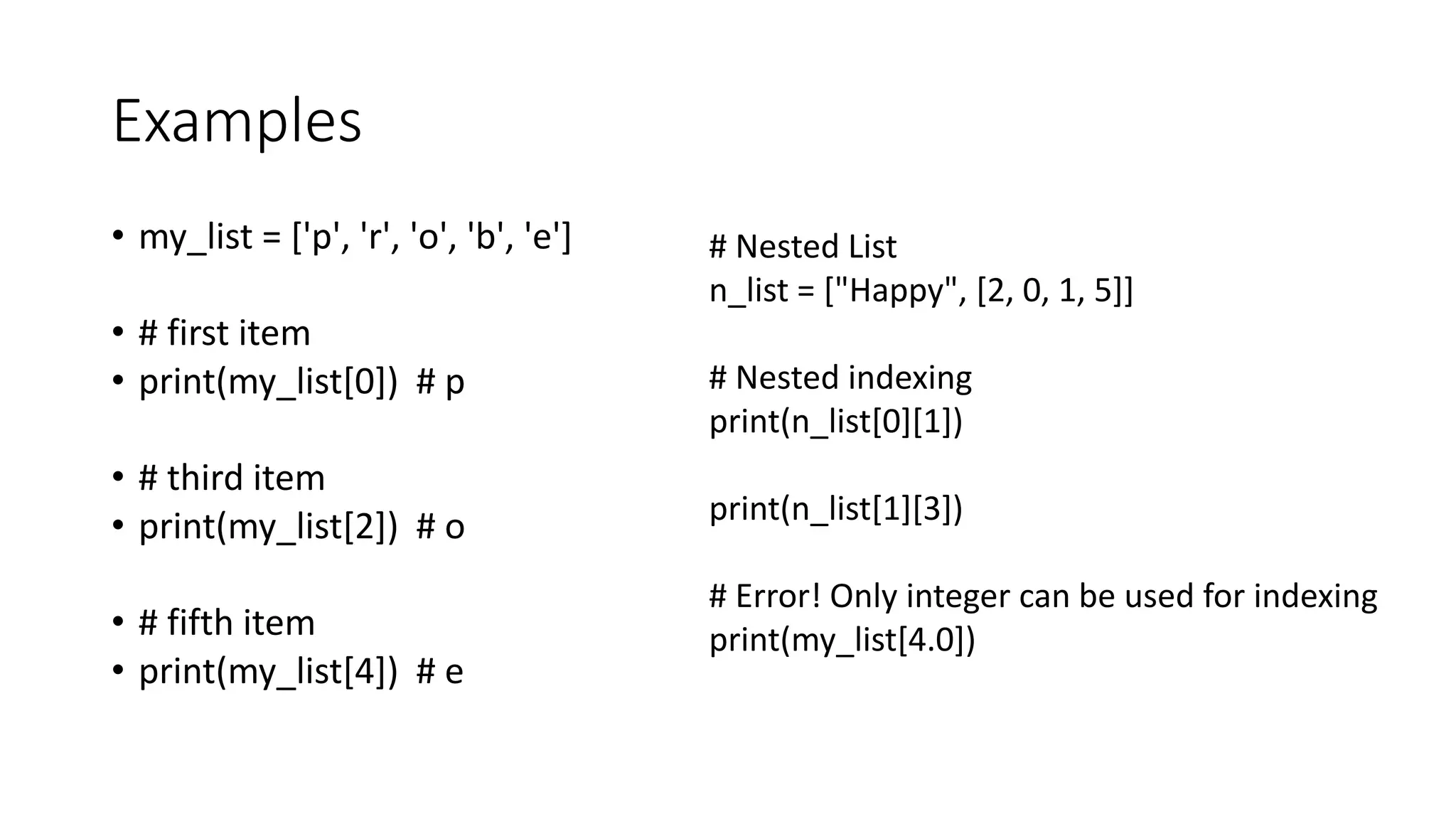 Python Listpptx