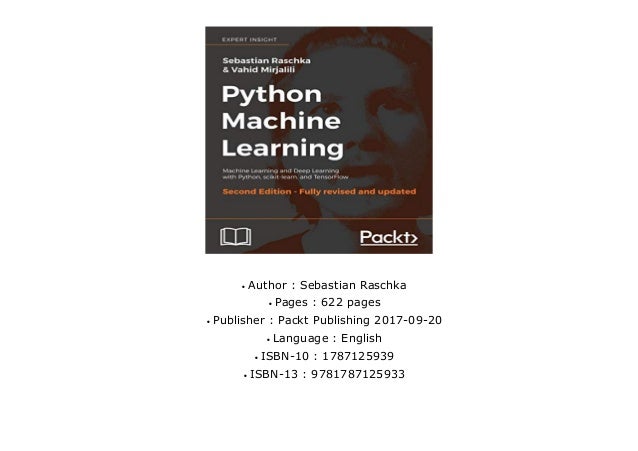 [NEW RELEASES] Python Machine Learning: Machine Learning and Deep ...