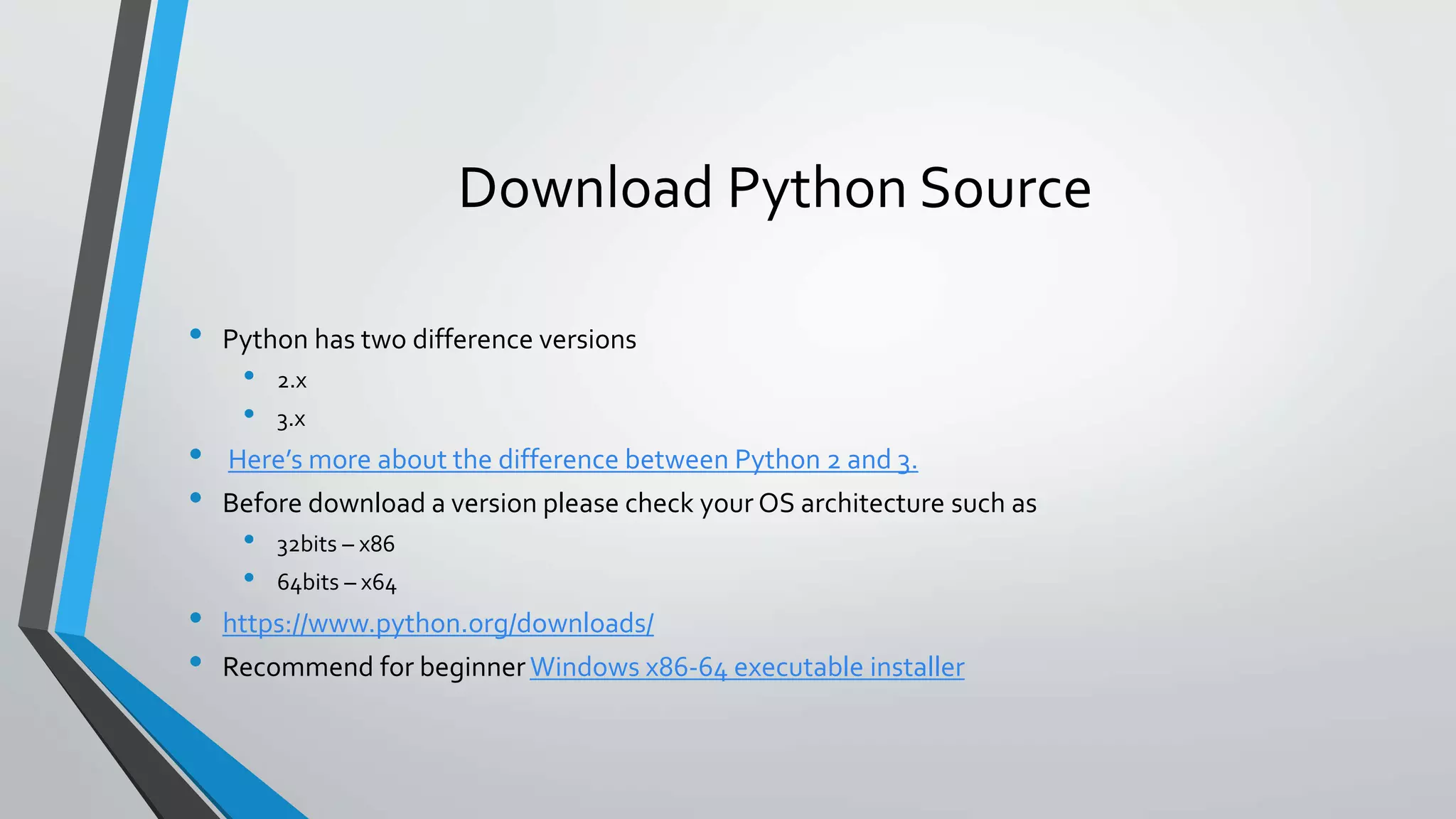 Run Python on windows | PPT