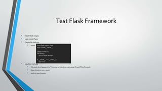 Run Python on windows | PPT