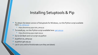 Run Python on windows | PPT