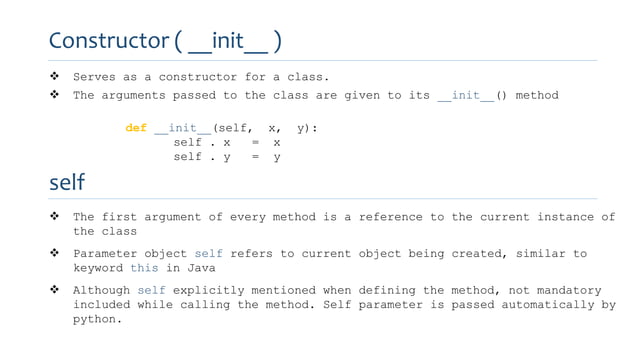Python – Object Oriented Programming | PPT