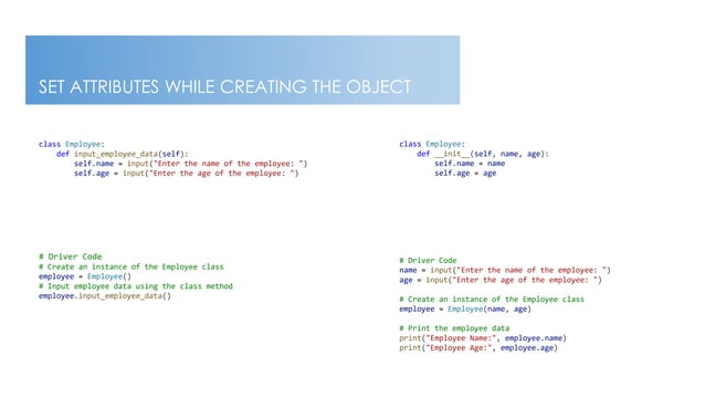 Object Oriented Programming In Python Ppt