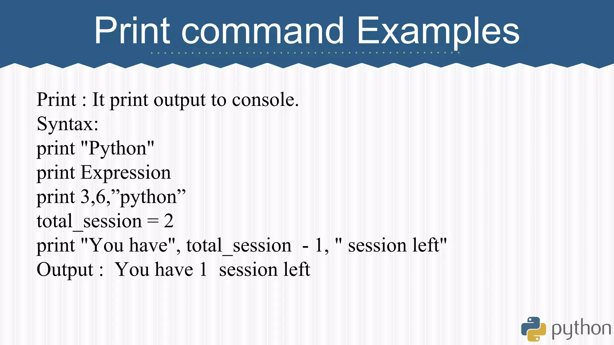 Python overview | PPT