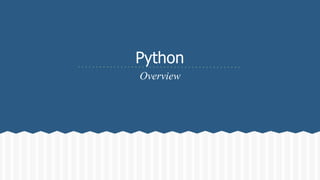 Python overview | PPT