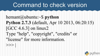 Python overview | PPT