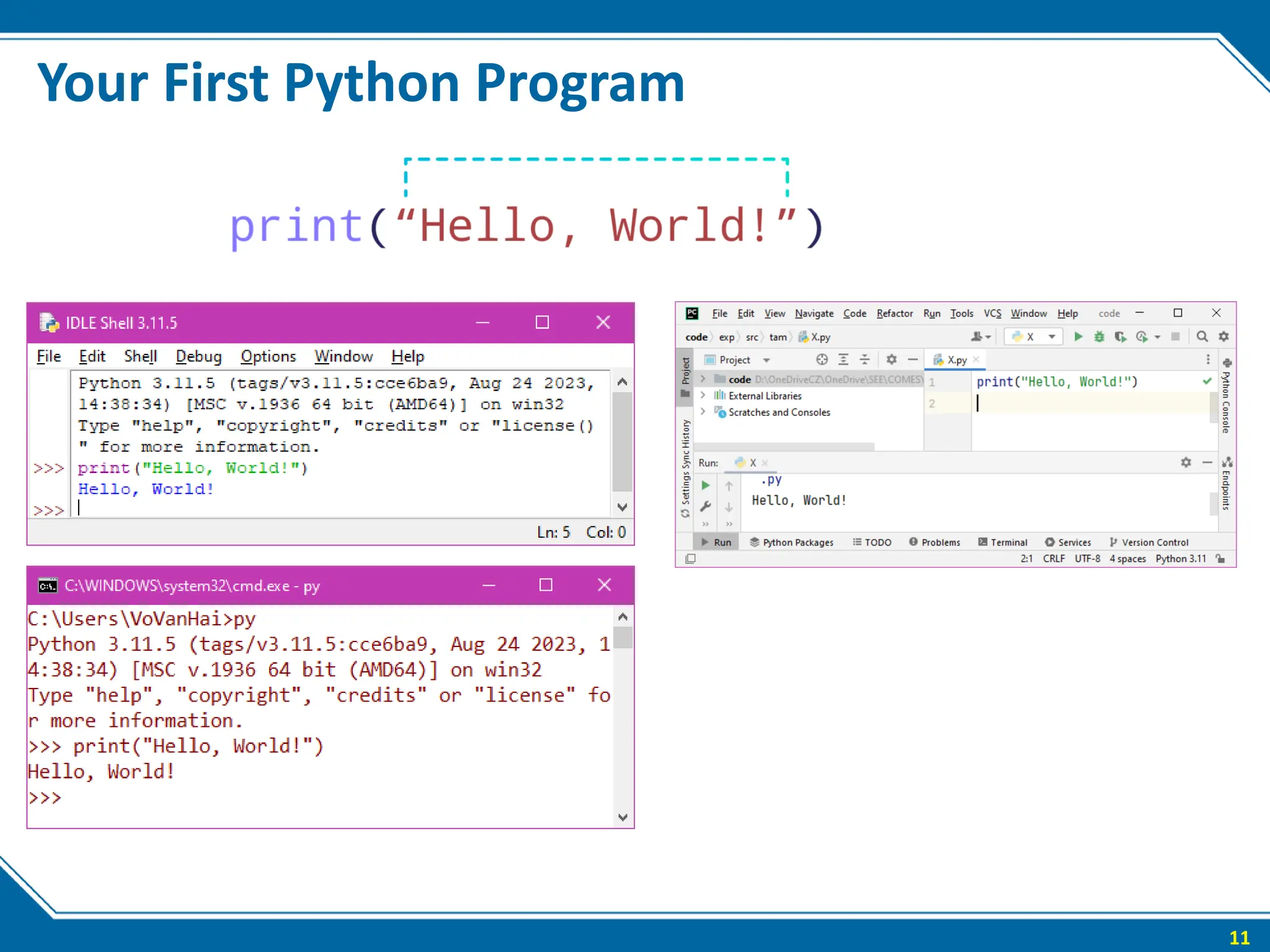 The python fundamental introduction part 1 | PPT