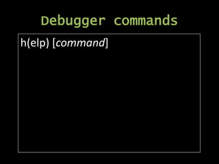 Introduction to the Python Debugger (pdb) | PPTX