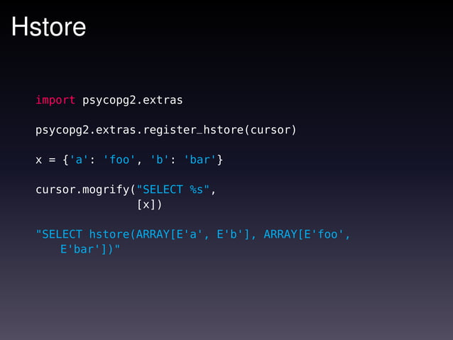 Programming With Python And Postgresql Ppt