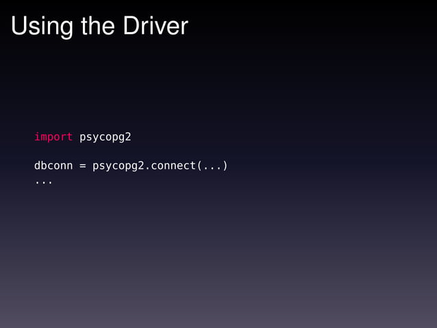 Programming With Python And Postgresql