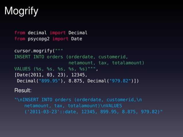 Programming With Python And Postgresql