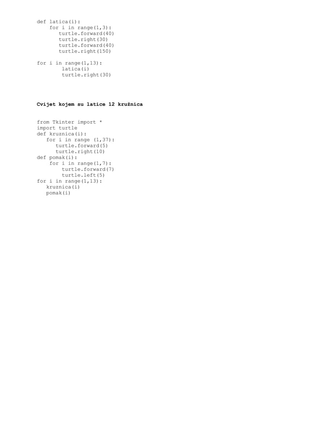 Python primjeri programa | DOC