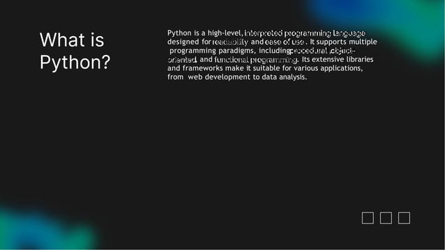 beginner guide for python programming presentation | PPTX | Programming Languages | Computing