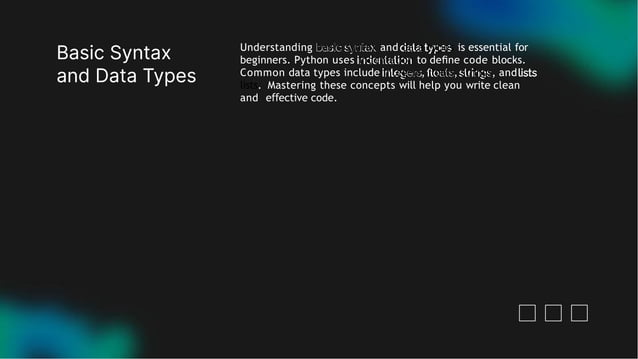 beginner guide for python programming presentation | PPTX | Programming Languages | Computing