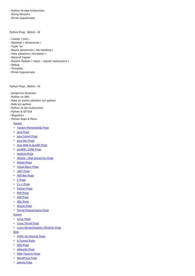 Python Proje Pdf