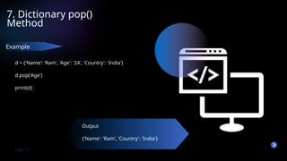 Python Dictionary concept -R.Chinthamani .pptx