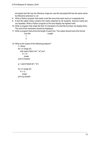 Python reading and writing files | PDF