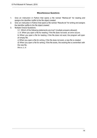 Python reading and writing files | PDF