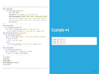 Python sqlite3 - flask | PPT