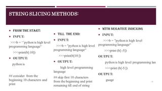 Python- strings | PDF