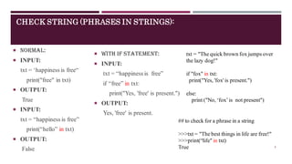 Python- strings | PDF