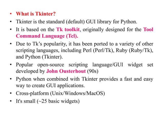 PYTHON - TKINTER - GUI - PART 1.ppt