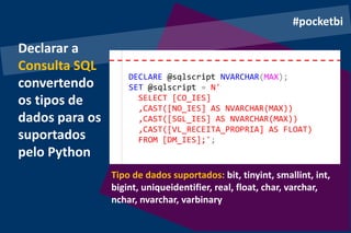 Python no Power BI pelo SQL Server? | PPT