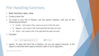 Python , It Contains Introduction To Text Files , And Many More | Ppt