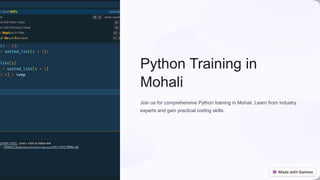 Python-Training-in-Mohali | PPT