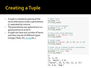 Python tuple | PPT