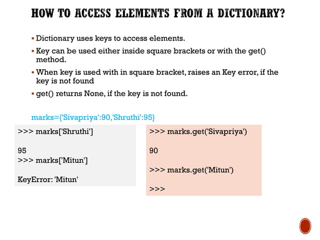 Python Tuples And Dictionary Pdf Programming Languages Computing