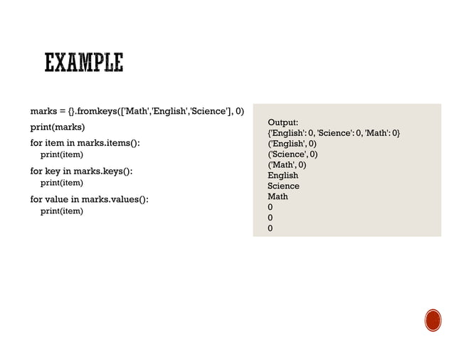Python Tuples And Dictionary Pdf