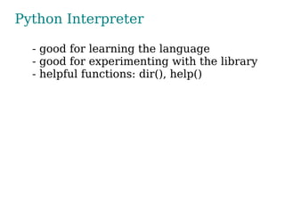 Python tutorial | PPT