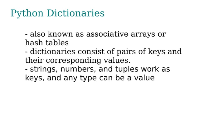 Python tutorial | PPT Python tutorial | PPT