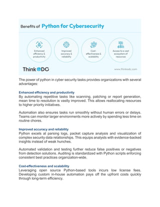 How is Python Useful for Cybersecurity in 2024 | PDF